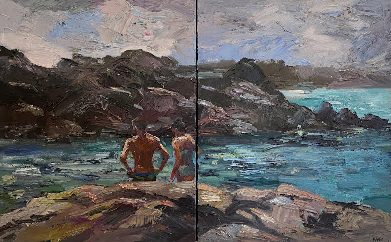 Bathers - Drift by Sophie Hann | Smartart – smartart art gallery